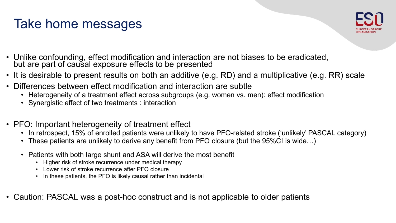 ESSW - Session 5 - Too much, too young - European Stroke Organisation